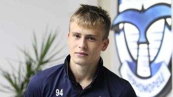 Олег Данченко забивает первый гол за "Анжи"